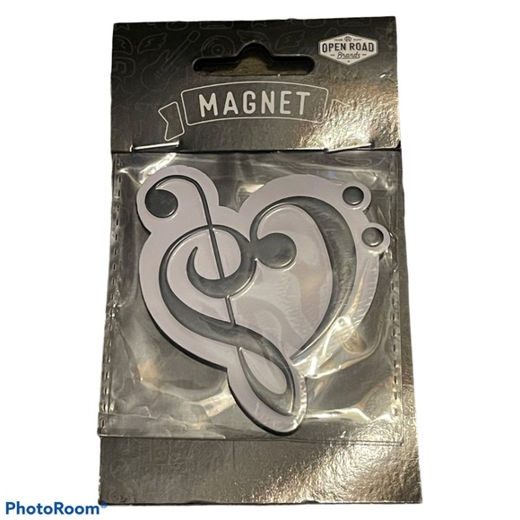 Accents | Music Heart Magnet Treble Bass Clefs | Poshmark
